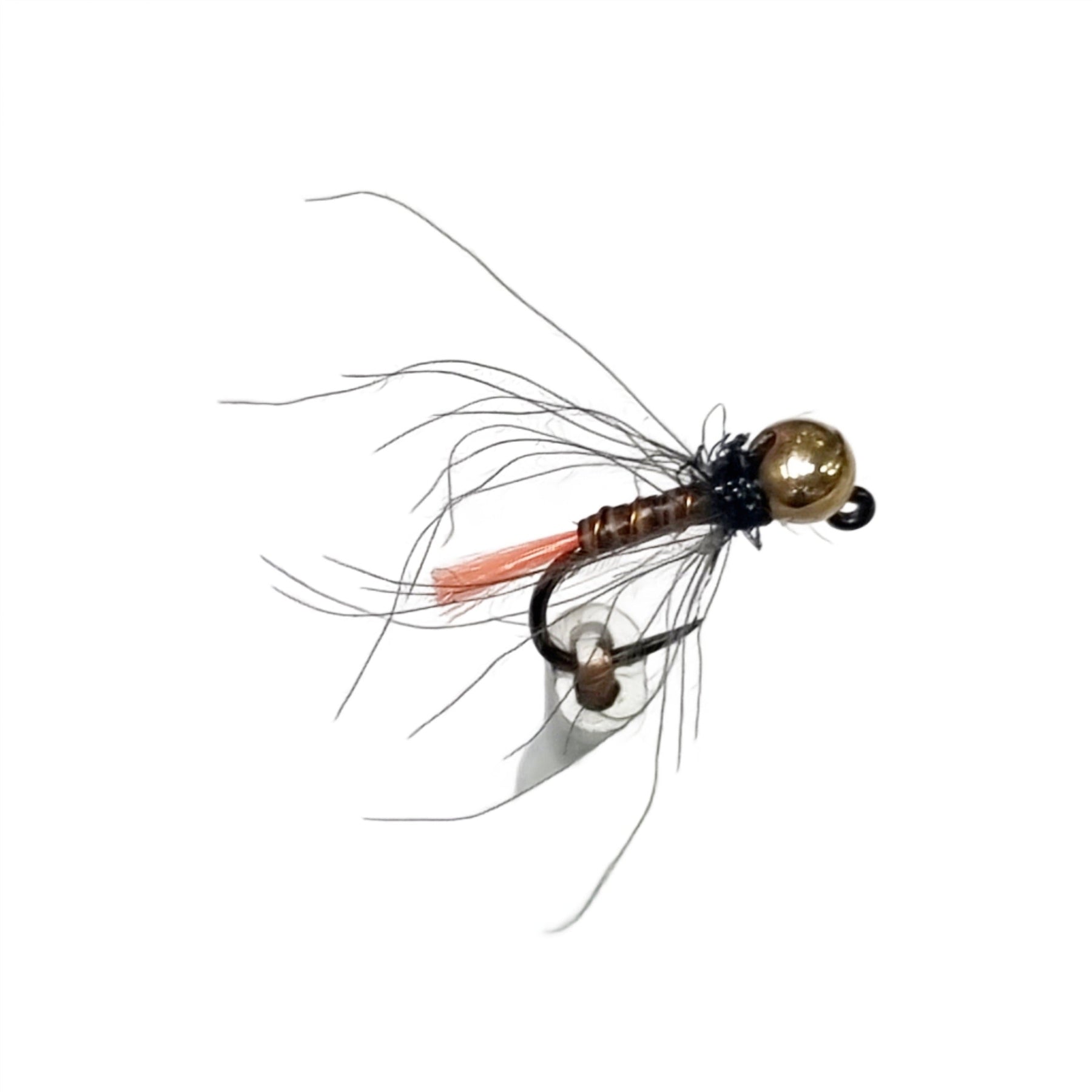 ESS28G Orange Tag Nymph Jig Gold Tung. BH FLIES X 6 – essential Flyfisher