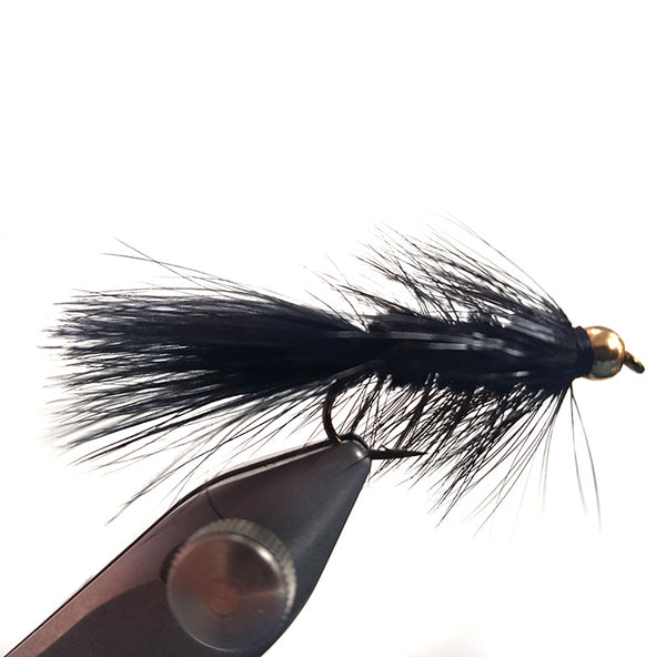 Wooly Bugger Black (Bead Head) Flies X 6 – essential Flyfisher