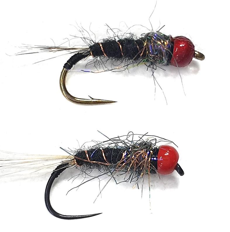 Black Sparkle Dub. Red Bead Head Flashback Nymph X 6 – essential Flyfisher