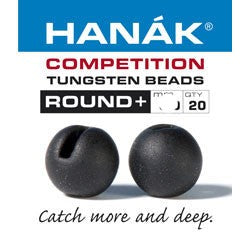 Tungsten Bead Round Slotted Black Matt - Hanak Competition – essential ...